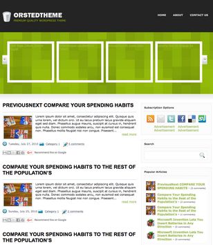 Orsted Blogger Template 2014 Free Download