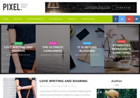 Pixel Blogger Template • Blogspot Templates 2025