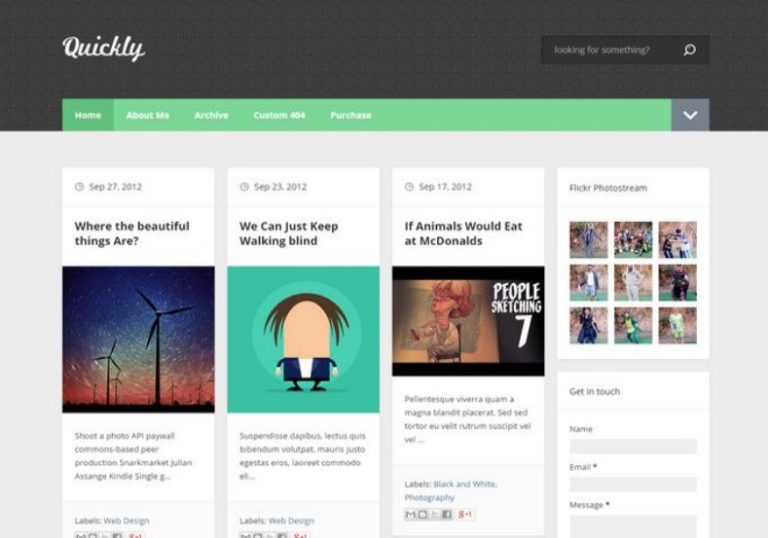 Quickly Blogger Template 2015 Premium Blogger Template