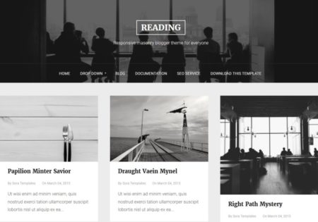 Reading Blogger Template • Blogspot Templates 2025