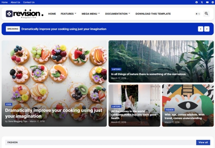Revision Blogger Template • Blogspot Templates 2025