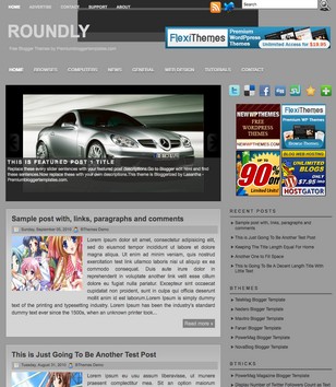 Roundly Blogger Template 2014 Free Download