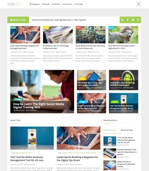 Safety Blogger Template - Premium Blogger Templates