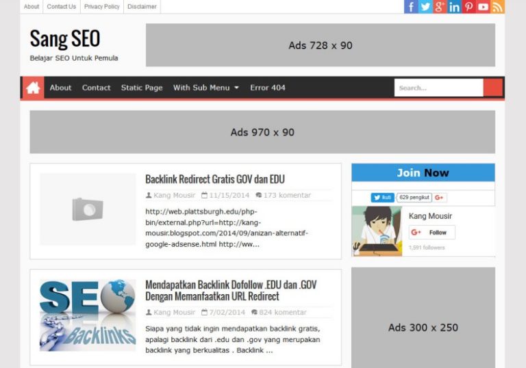 Sang SEO Responsive Blogger Template 2014 Free Blogger Templates