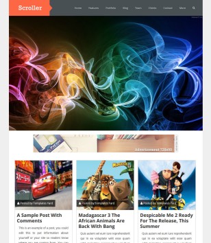 Scroller Blogger Template 2015 Free Blogspot Themes