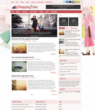 ShoppingTime Blogger Template • Blogspot Templates 2025