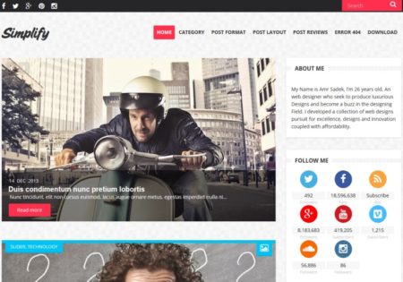 Simplify Blogger Template 2017 Free Download