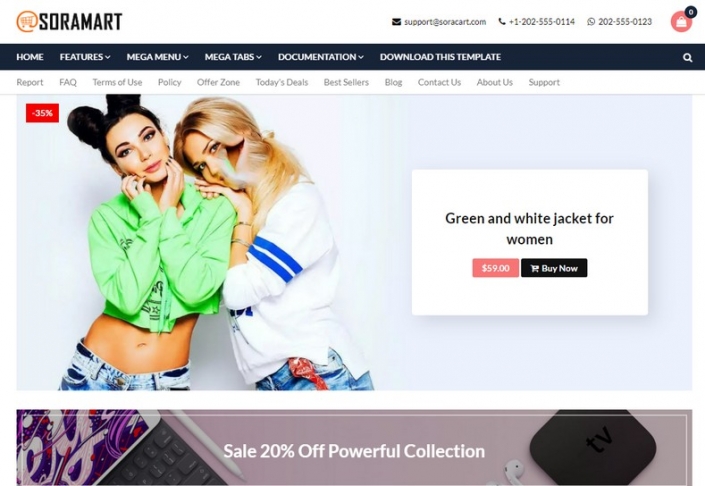 SoraMart Blogger Template • Blogspot Templates 2025
