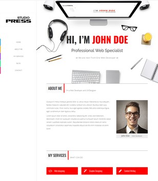 Studio Press Blogger Template • Blogspot Templates 2021