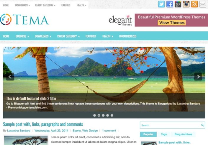 Tema Blogger Template • Blogspot Templates 2025