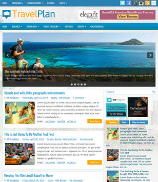 TravelPlan Responsive Blogger Template • Blogspot Templates 2017