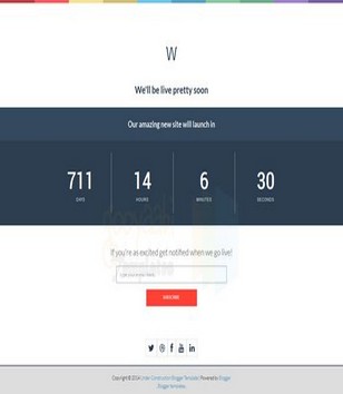 WeblogT3 Under Construction Blogger Template 2014 Free Download