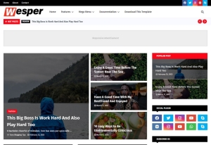Wesper Blogger Template • Blogspot Templates 2025