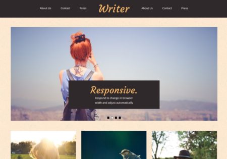 Writer Blogger Template • Blogspot Templates 2025