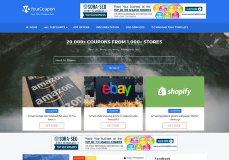 Your Coupon Blogger Template • Blogspot Templates 2025
