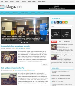 iMagazine Responsive Blogger Template • Blogspot Templates 2025